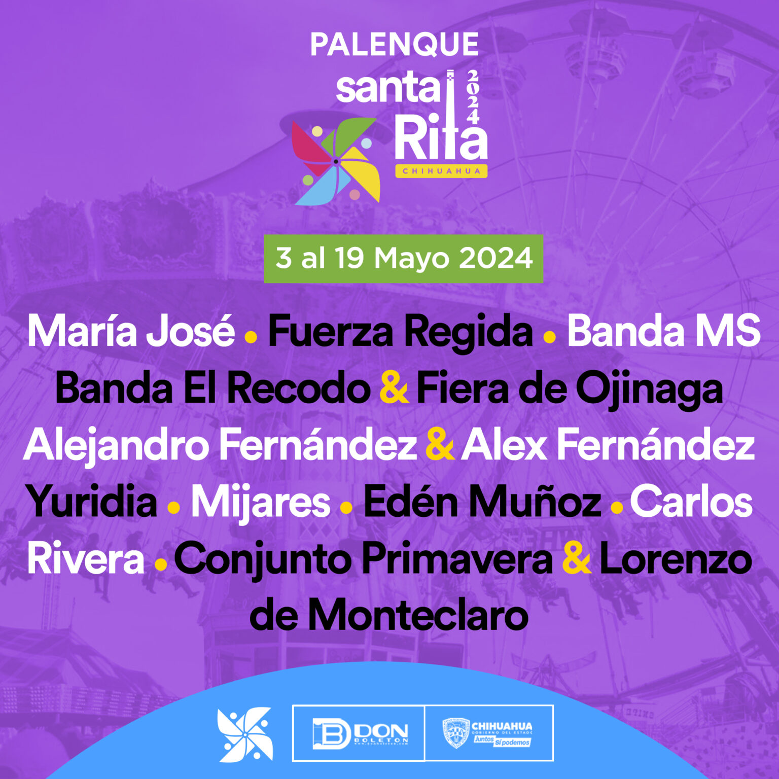 Feria De Santa Rita 2026 Palenque Teatro Del Pueblo Artistas Boletos